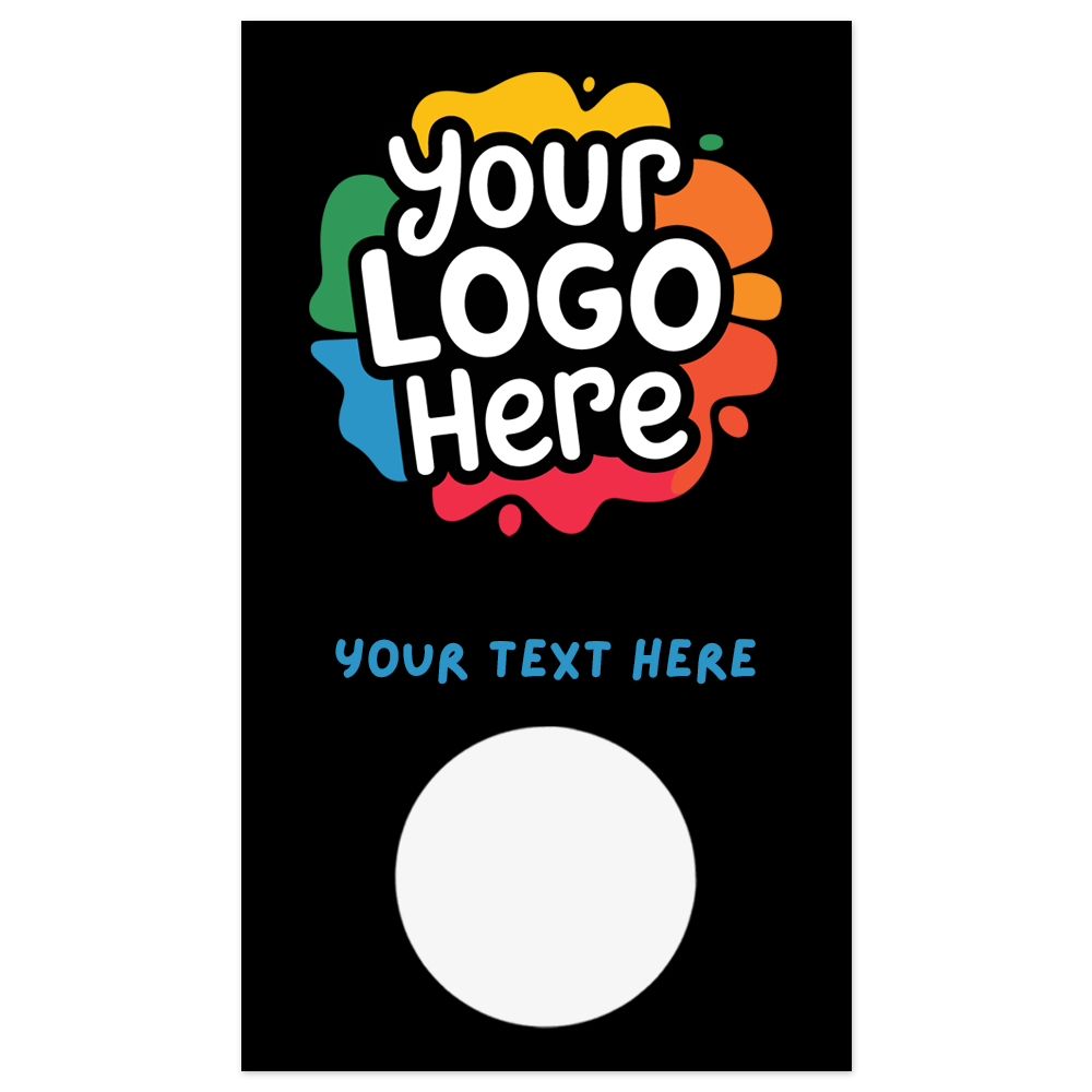 Custom Add your own logo Personalized Scratch Off Card – Unicorn Smiles